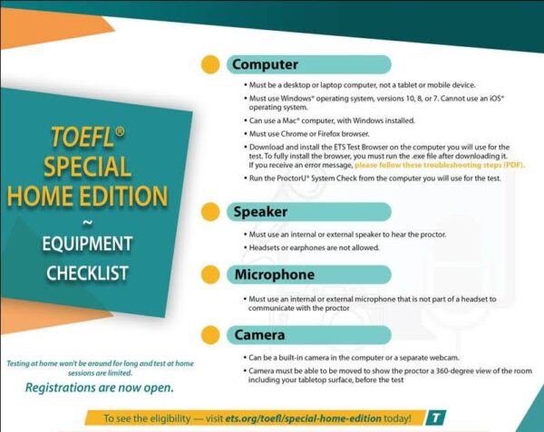 TOEFL iBT Special Home Edition Training & Preparation in Chennai and ...